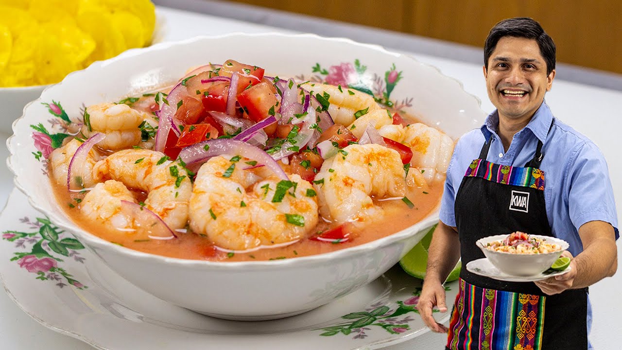 Disfruta el auténtico sabor del ceviche de camarones ecuatoriano en ...