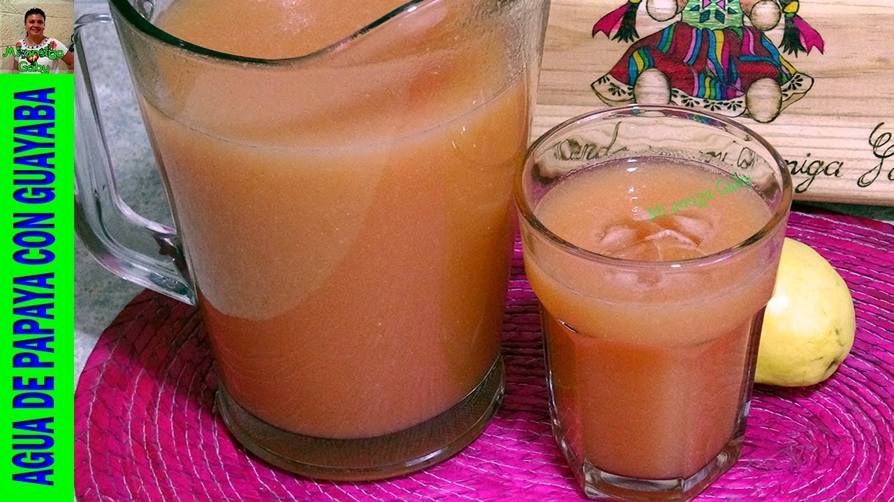 Descubre la sorprendente combinación de agua de papaya con guayaba para una hidratación perfecta ...